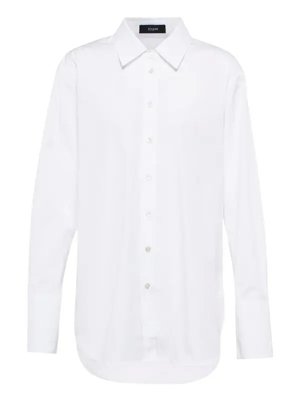 JOSEPH Cotton Poplin Shirt - White