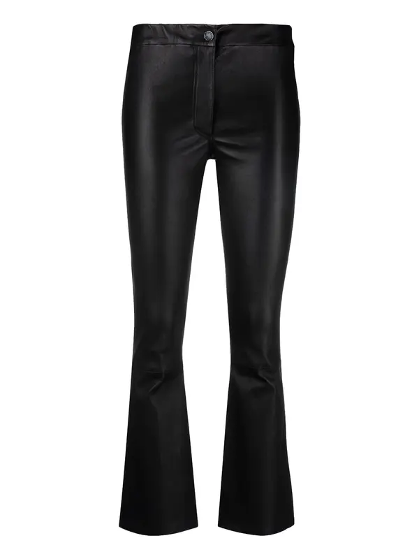 ARMA Cropped Flared Trousers - Black