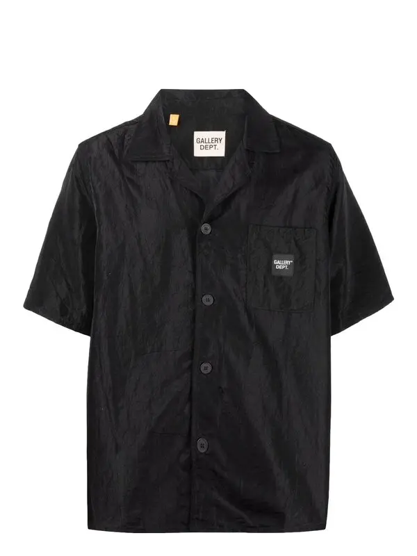 GALLERY DEPT. Logo-patch Short-sleeve Shirt - Black