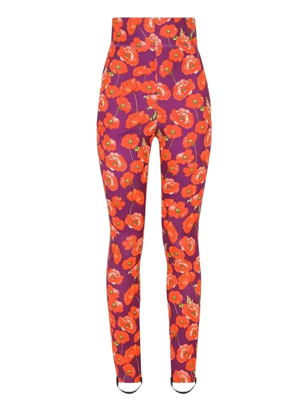 Dolce & Gabbana Floral-print Leggings - Purple
