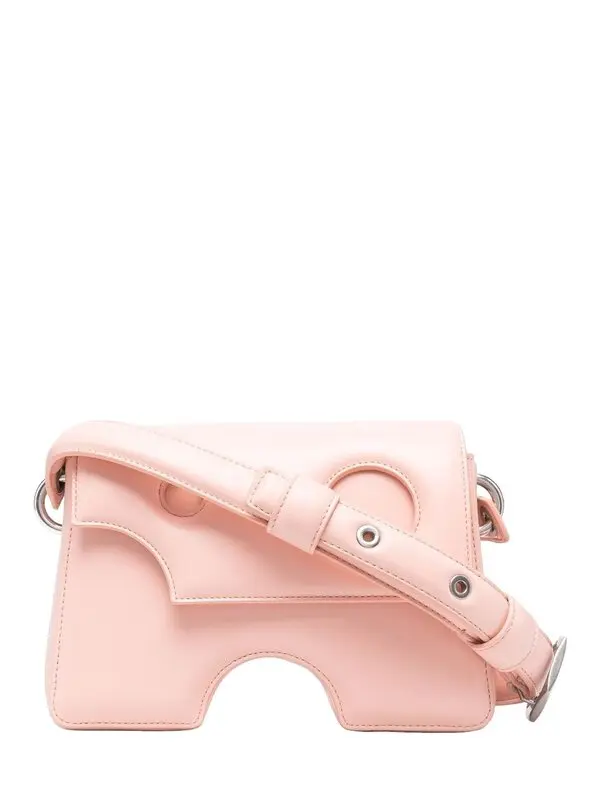 Off-White Burrow-22 Leather Shoulder Bag - Pink