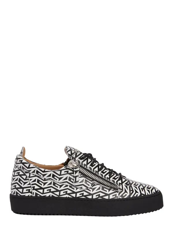 GIUSEPPE ZANOTTI Frankie Monogram Sneakers - Black