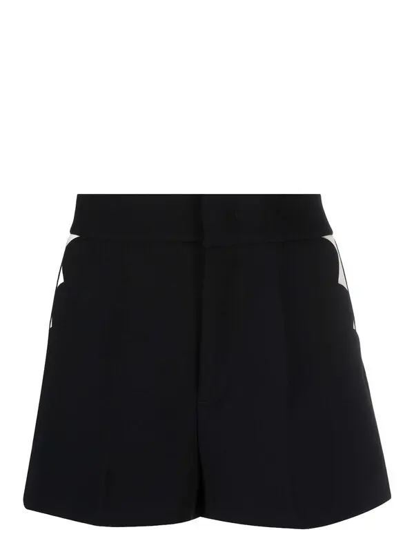 Red Valentino Scalloped Pocket Shorts - Black