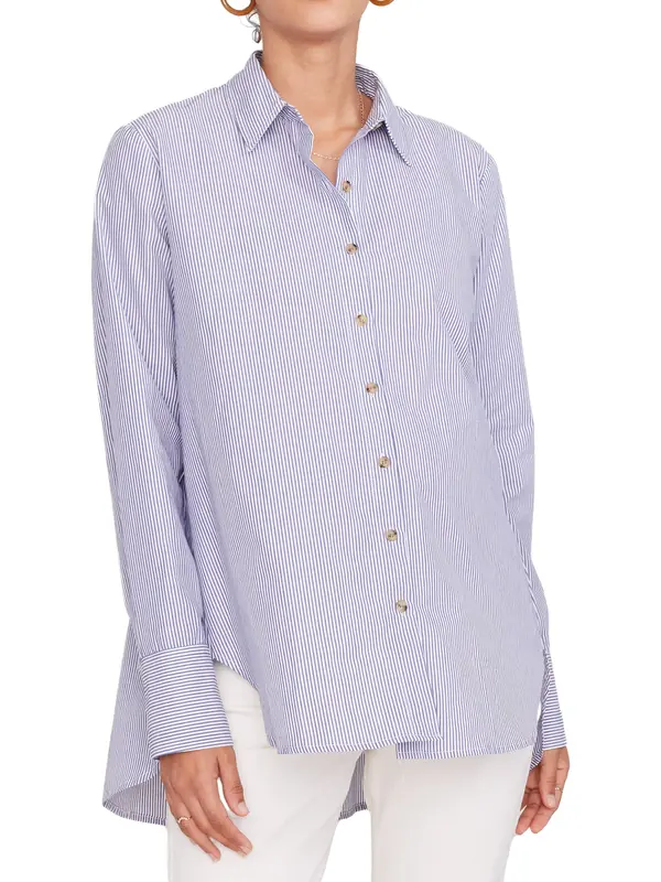 Madewell Hatch Collection&reg; Maternity Classic Button-down Shirt - Light Blue