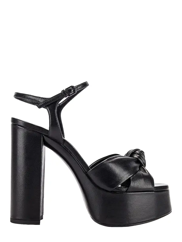 Saint Laurent Bianca Platform Sandals - Black