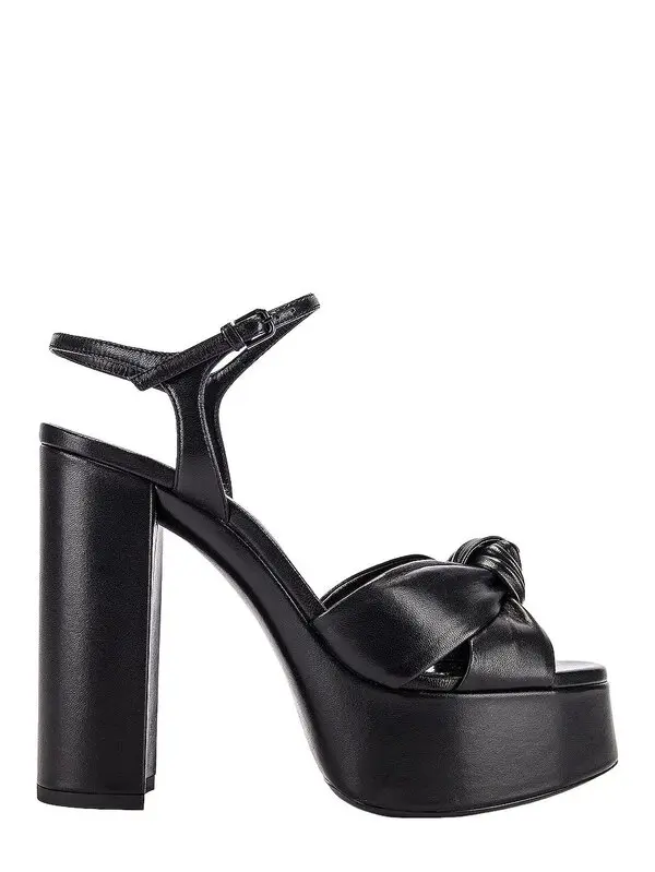 Saint Laurent Bianca Platform Sandals - Black