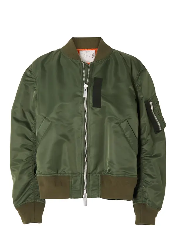 Sacai Shell Bomber Jacket - Green