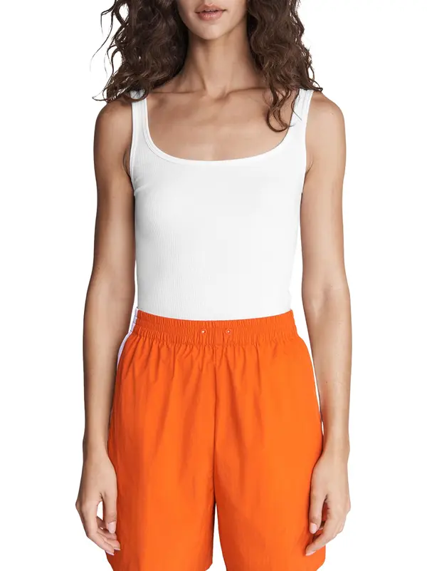 Rag & Bone The Essential Rib Tank - White