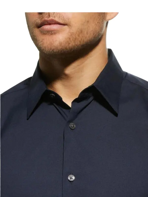 Theory Apos;s Sylvain Tailored-fit Sport Shirt - Eclipse