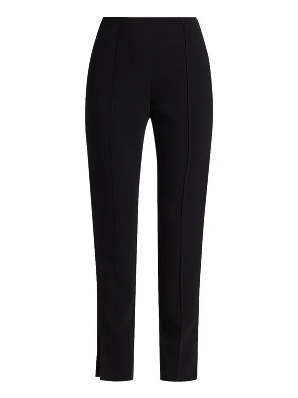 Cinq À Sept Brianne Pintuck Crepe Pants - Black