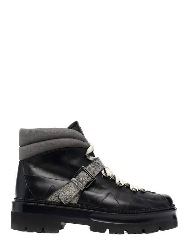 Bally Leather Lace-up Boots - Black