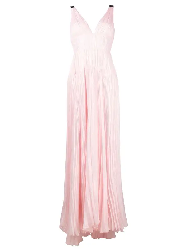 MARIA LUCIA HOHAN V-neck Sleeveless Dress - Pink
