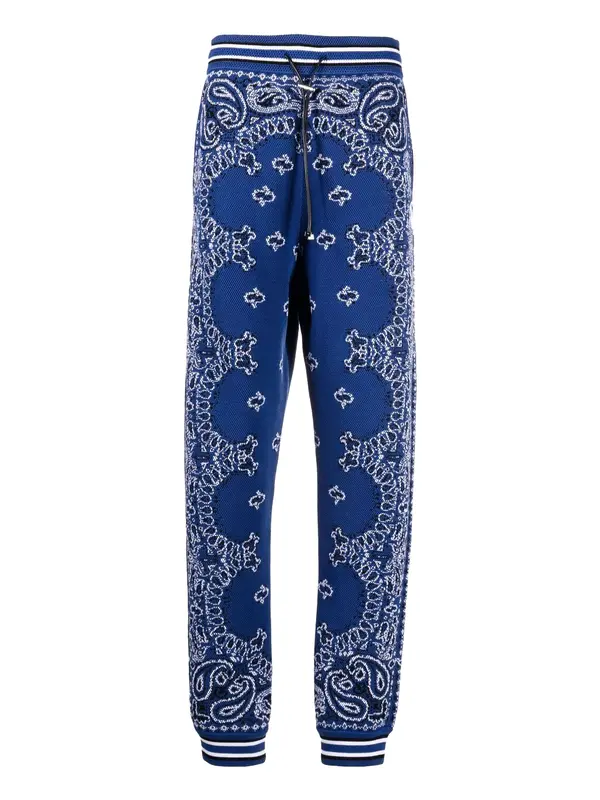 Amiri Bandana-print Track Trousers - Blue