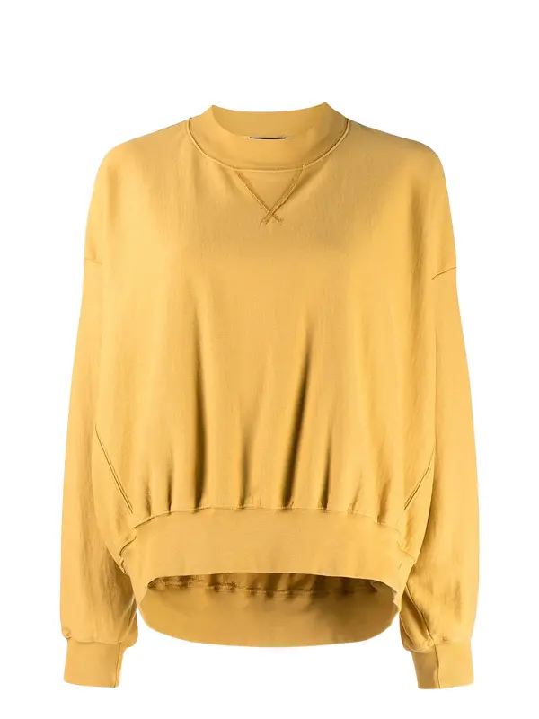 Bassike Cut-out Organic Cotton Sweatshirt - Yellow