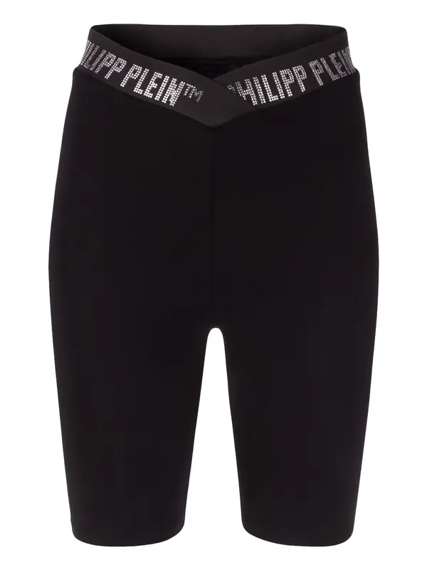 Philipp Plein Stones Embellished Shorts - Black