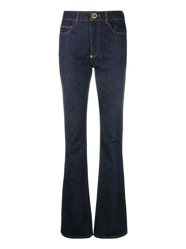 Philipp Plein High-waisted Flared Jeans - Blue