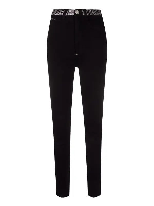 Philipp Plein High-waist Jeggings - Black