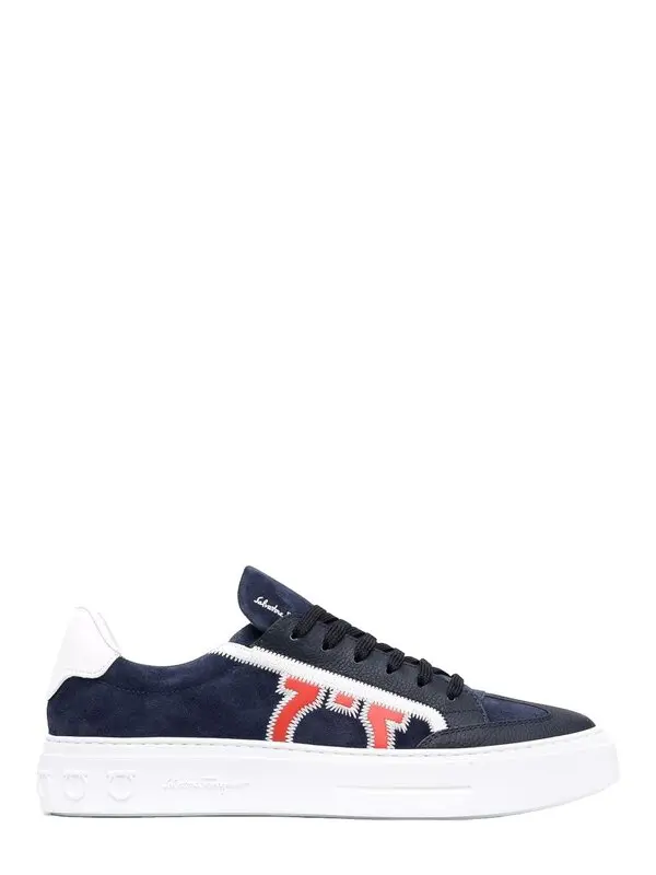 FERRAGAMO Borg Low-top Sneakers - Blue