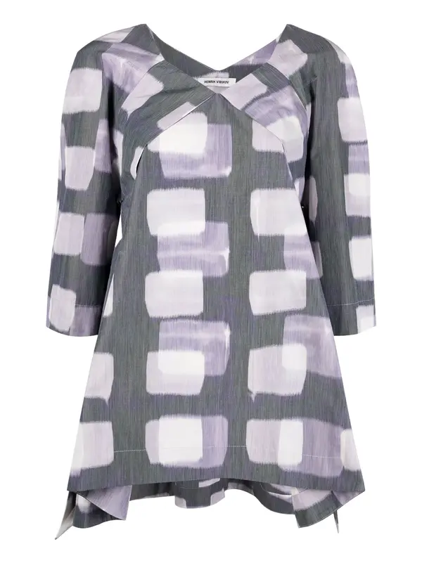 Henrik Vibskov Flux Printed Blouse - Grey