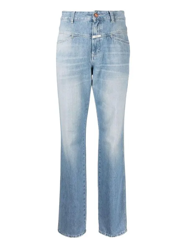 Closed X-pose Straight-leg Jeans - Blue