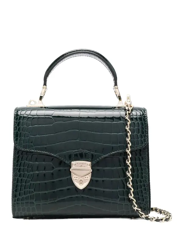 ASPINAL OF LONDON Midi Mayfair Top-handle Bag - Green