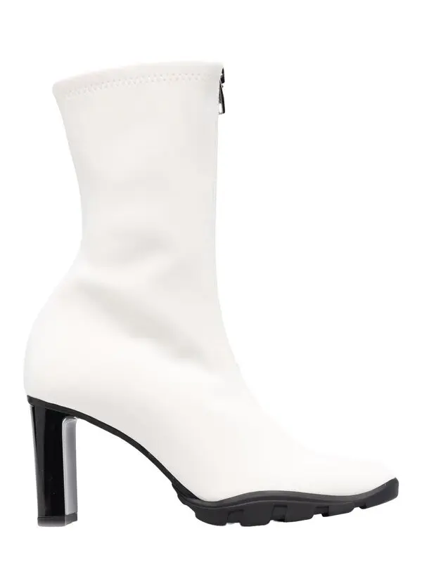 Alexander McQueen Leather Mid-calf Boots - White