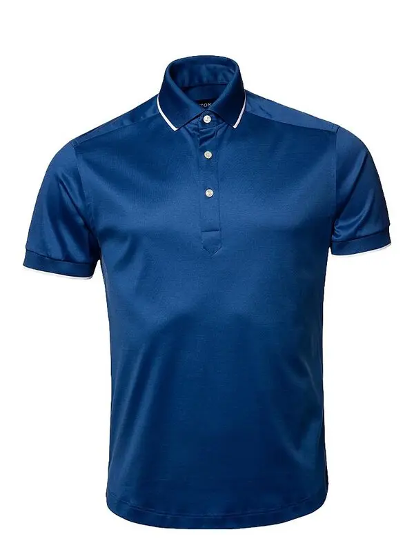 Eton Contemporary Fit Jersey Polo - Medium Blue