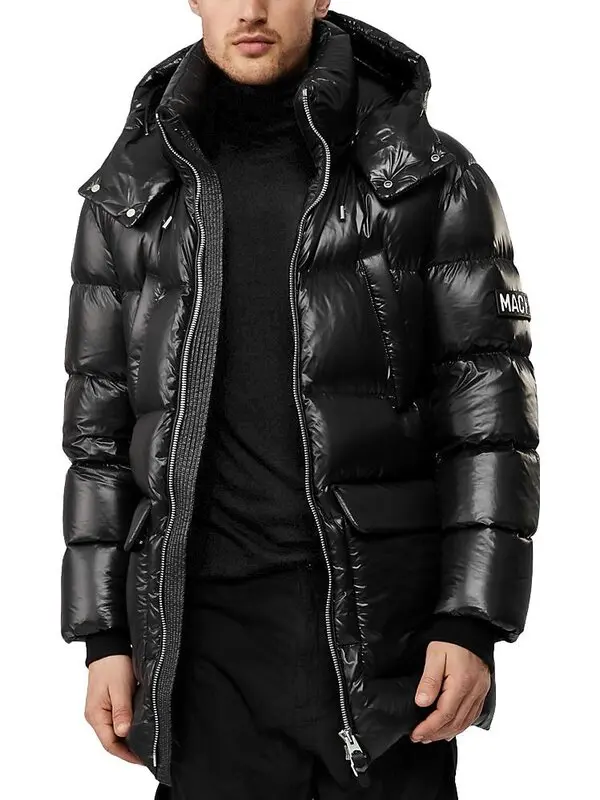 Mackage Kendrick Lustrous Hooded Down Parka - Black
