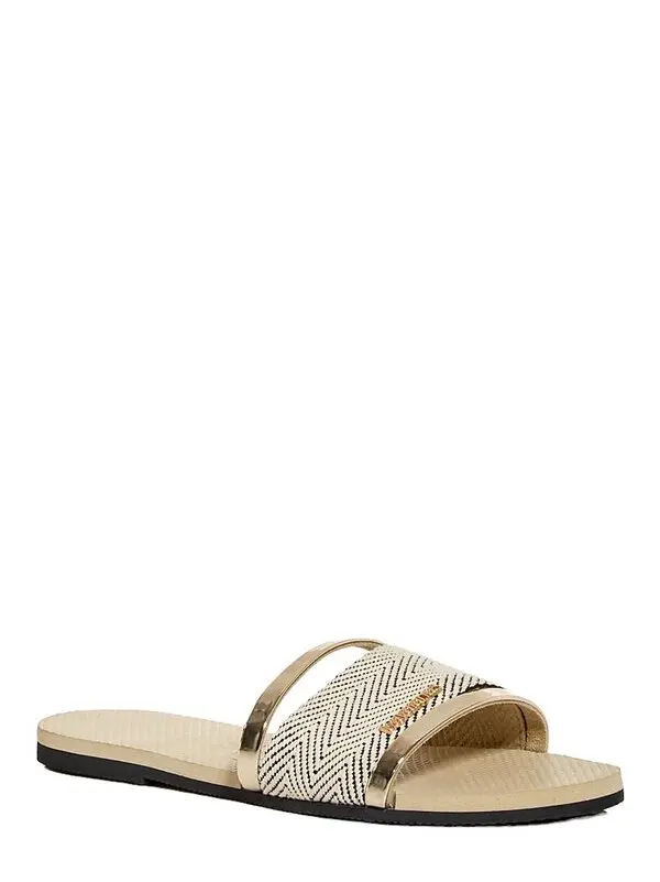 Havaianas You Trancoso Premium Slide Sandals - Sand Grey