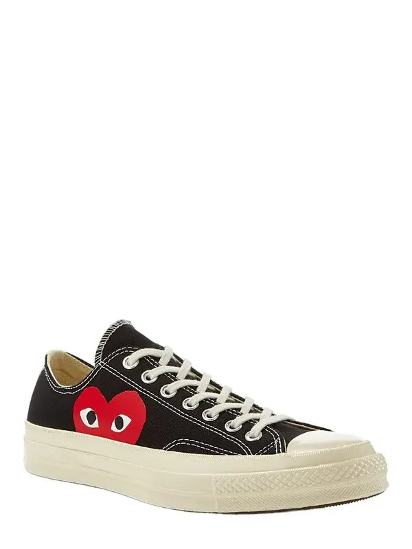 Play Comme Des Garcon X Converse Chuck Taylor Low-top Sneakers - Black