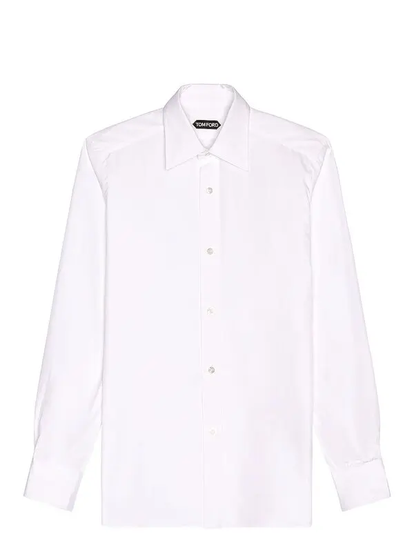 TOM FORD Poplin Day Shirt - White