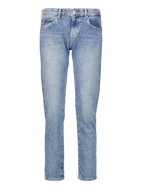 Ag Ex-boyfriend Mid-rise Slim Jeans - Blue