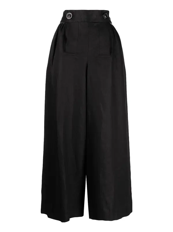 MAISON MARGIELA Button-fastening Waist Trousers - Black