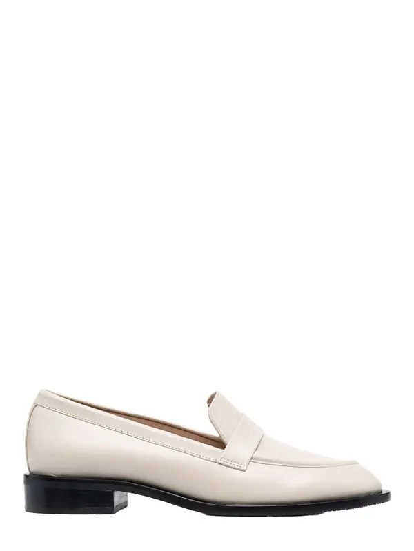 STUART WEITZMAN Palmer Sleek Round-toe Loafers - Neutrals