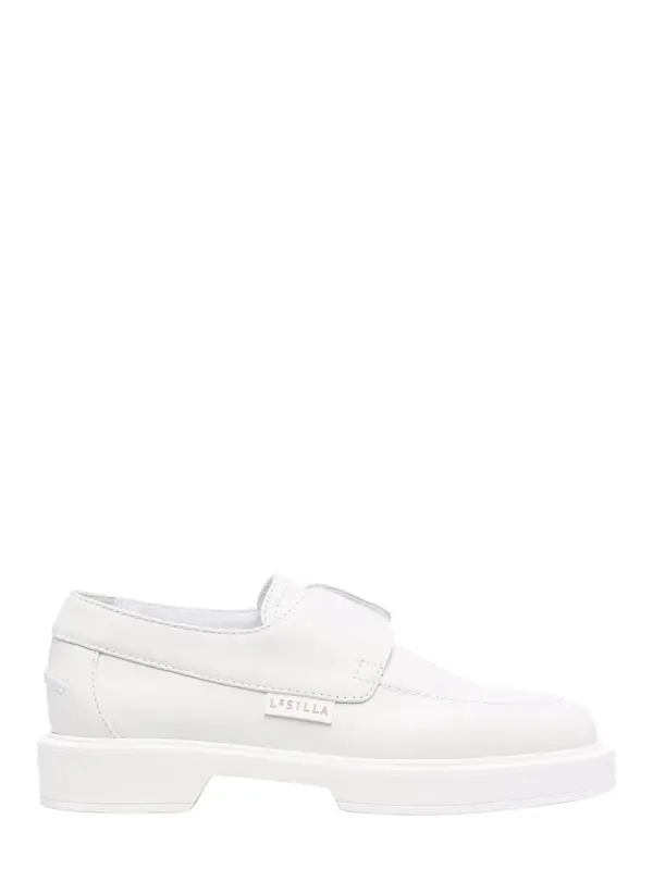 LE SILLA Tonal Leather Loafers - White