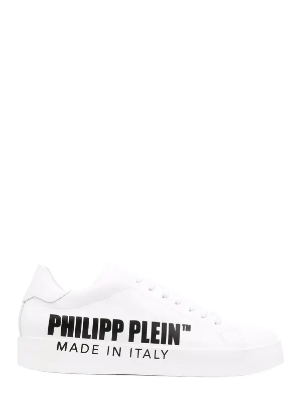 Philipp Plein Leather Low-top Sneakers - White