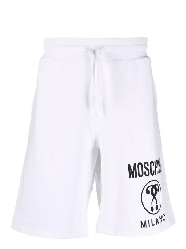 Moschino Cotton Track Shorts - White