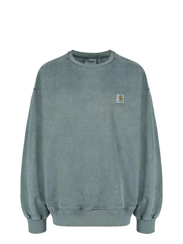 Carhartt Work In Progress Chest Logo-patch Sweatshirt - Green
