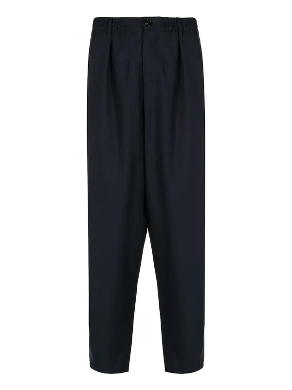 Marni Cropped Tapered Trousers - Blue