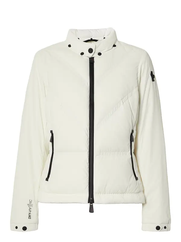 Moncler Vailly Hooded Quilted Down Jacket - White