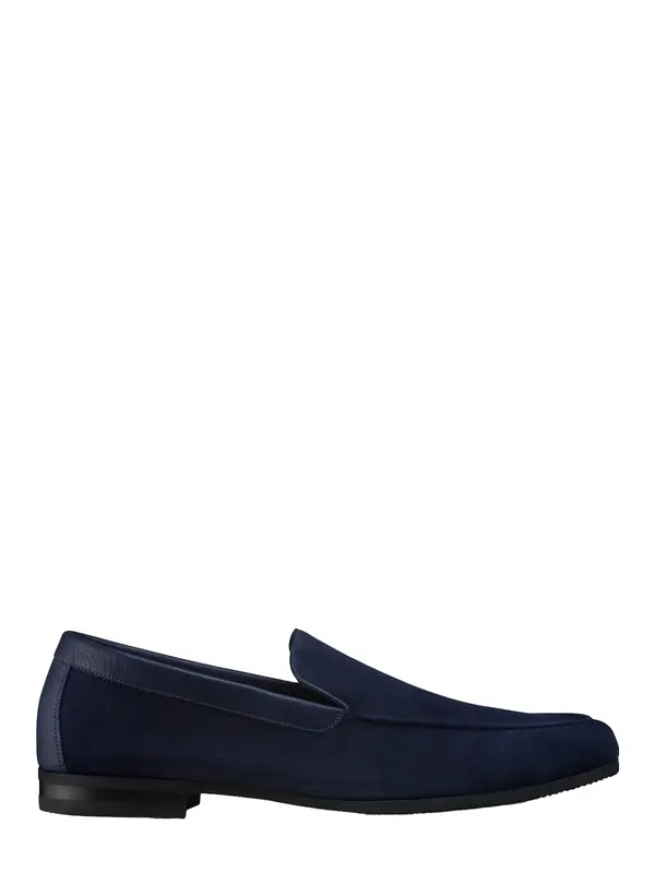 John Lobb Tyne Suede Loafers - Deep Navy