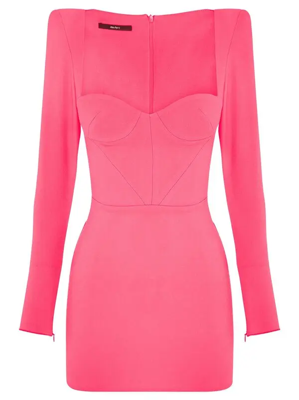 Alex Perry Grant Sweetheart-neck Mini Dress - Pink