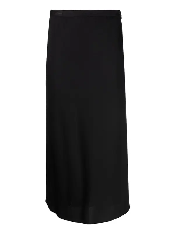 Calvin Klein Waistband Midi Skirt - Black