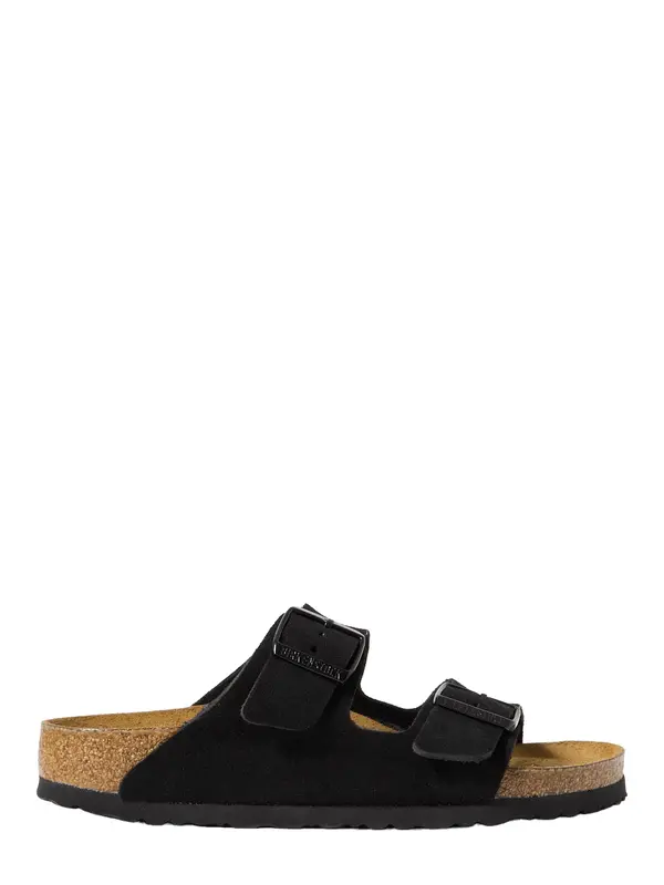 BIRKENSTOCK Arizona Suede Sandals - Black