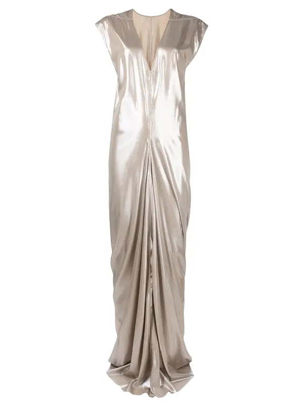 Rick Owens Lobster-cut Gown - Silver