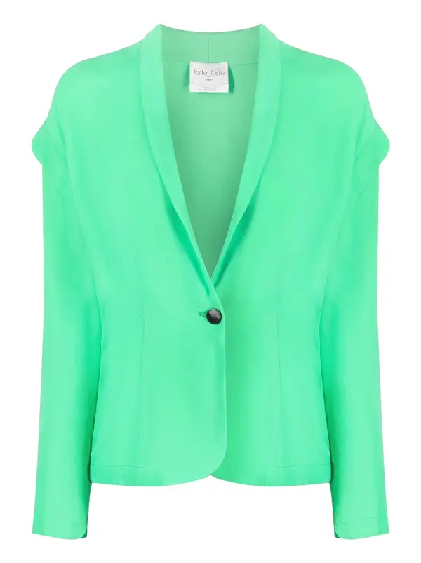 FORTE_FORTE Drop-shoulder Blazer - Green