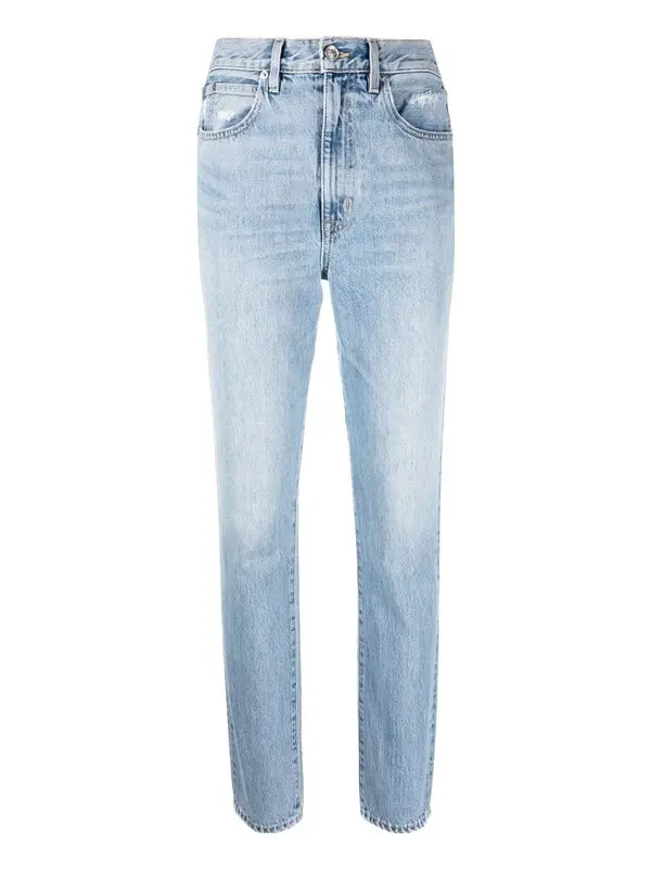 SLVRLAKE High-rise Straight-leg Jeans - Blue