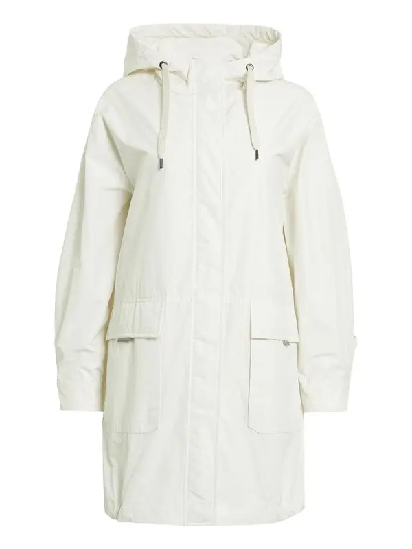 Brunello Cucinelli Bead-embellished Hooded Jacket - Off-white