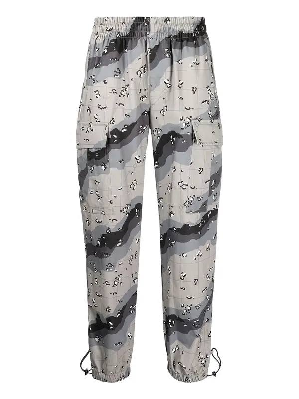 BILLIONAIRE BOYS CLUB Camouflage-print Cargo Trousers - Grey