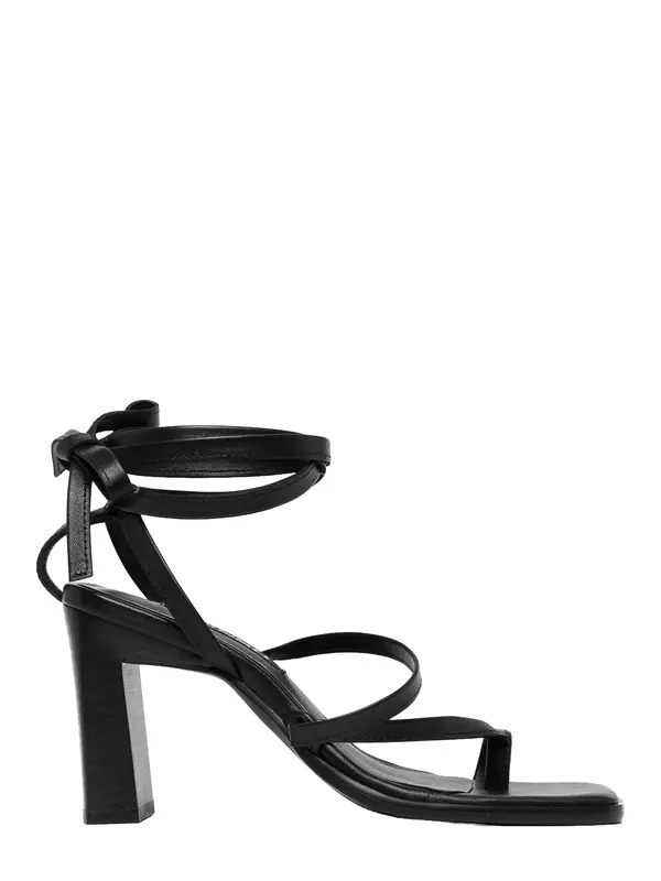 Senso Pica 95mm Leather Sandals - Black